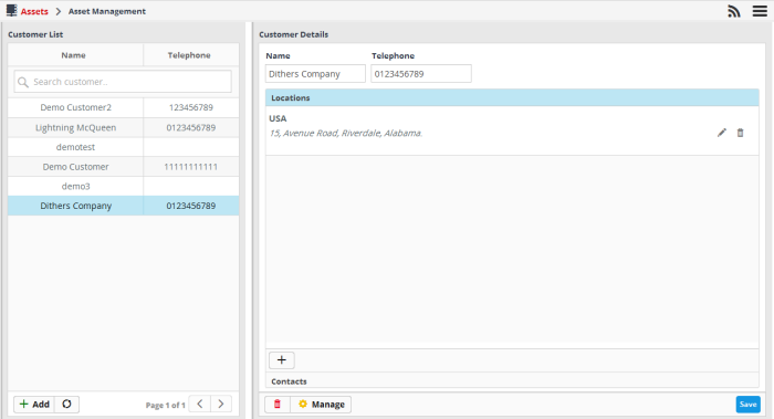 Customer Asset Management, Network Endpoints, Comodo Managed Security Service Platform